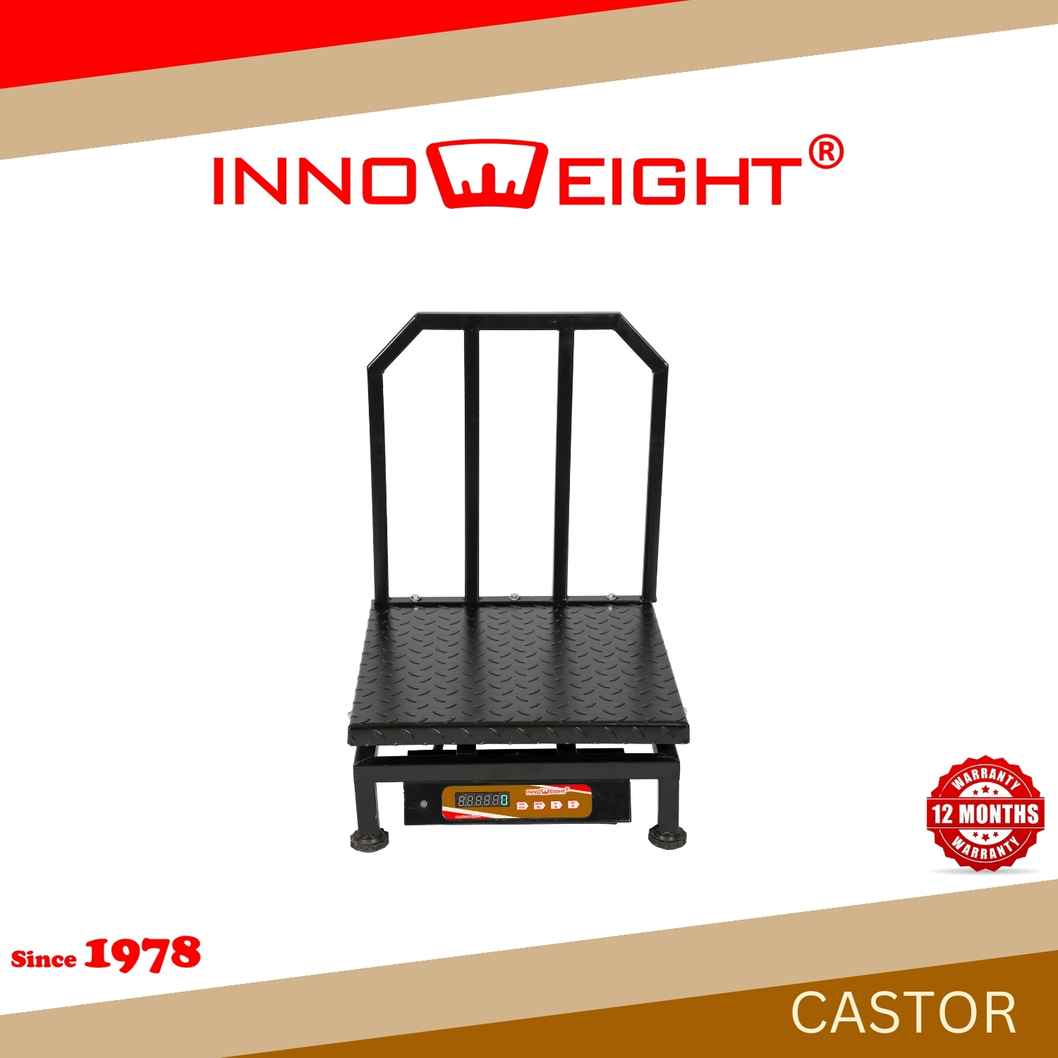 Innoweight® Castor Farmer Weight Scale. 100KG to 500KG.