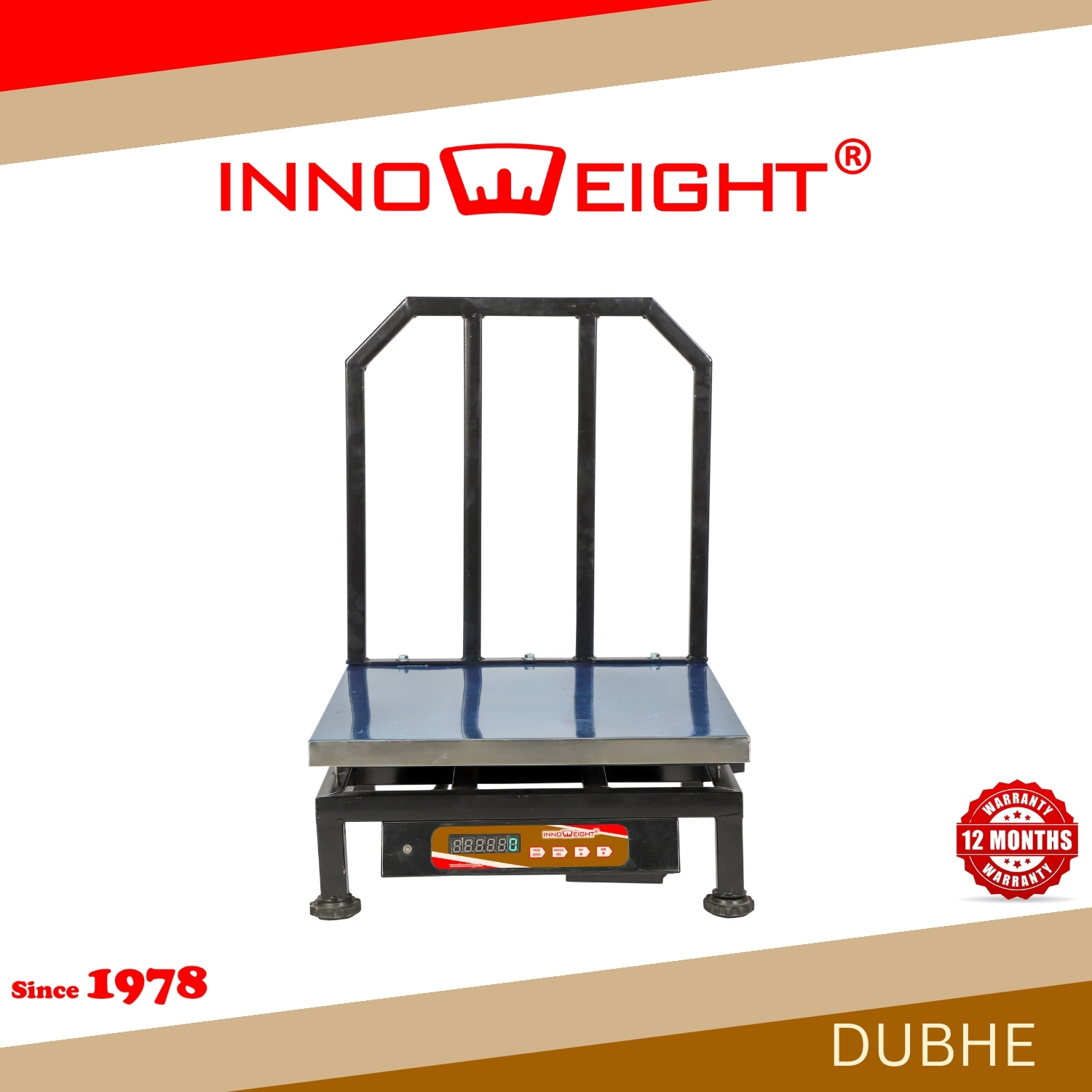 Innoweight® Dubhe 20X20INCH Chikan Weight Scale. 100KG to 300KG. FRONT ...