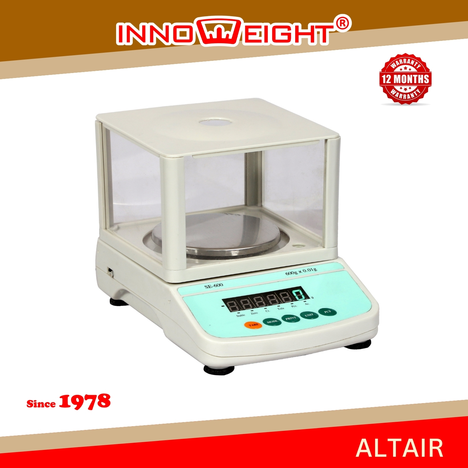 Innoweight Altair Digital Laboratory Weighing Scale 10mg Accuracy